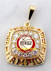 1994 HOUSTON ROCKETS NBA CHAMPIONSHIP RING TOP PENDANT - Buy and Sell ...