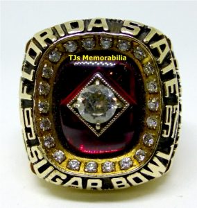 1997 FLORIDA STATE FSU SEMINOLES SUGAR BOWL CHAMPIONSHIP RING - Buy and ...