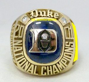 2001 DUKE BLUE DEVILS NATIONAL CHAMPIONSHIP RING - Buy and Sell ...