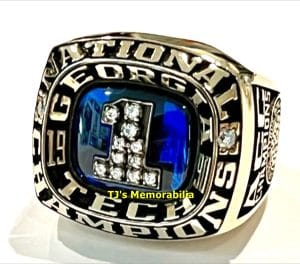 1990 GEORGIA TECH YELLOW JACKETS FOOTBALL NATIONAL CHAMPIONSHIP RING ...