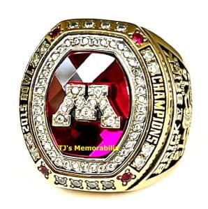 2015 MINNESOTA GOPHERS QUICK LANE BOWL CHAMPIONSHIP RING - Buy and Sell ...